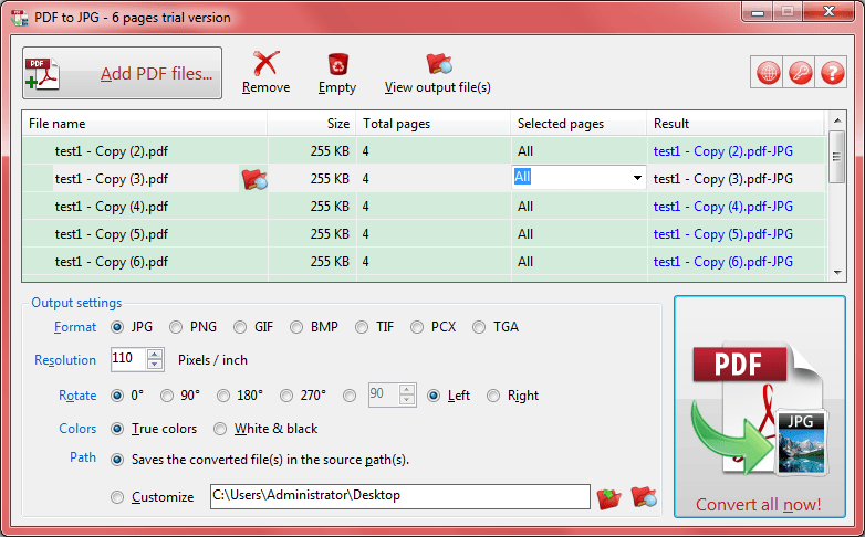 The Fast PDF to JPG Batch Converter with Command Line for Windows The Fast PDF to JPG Batch Converter with Command Line for Windows